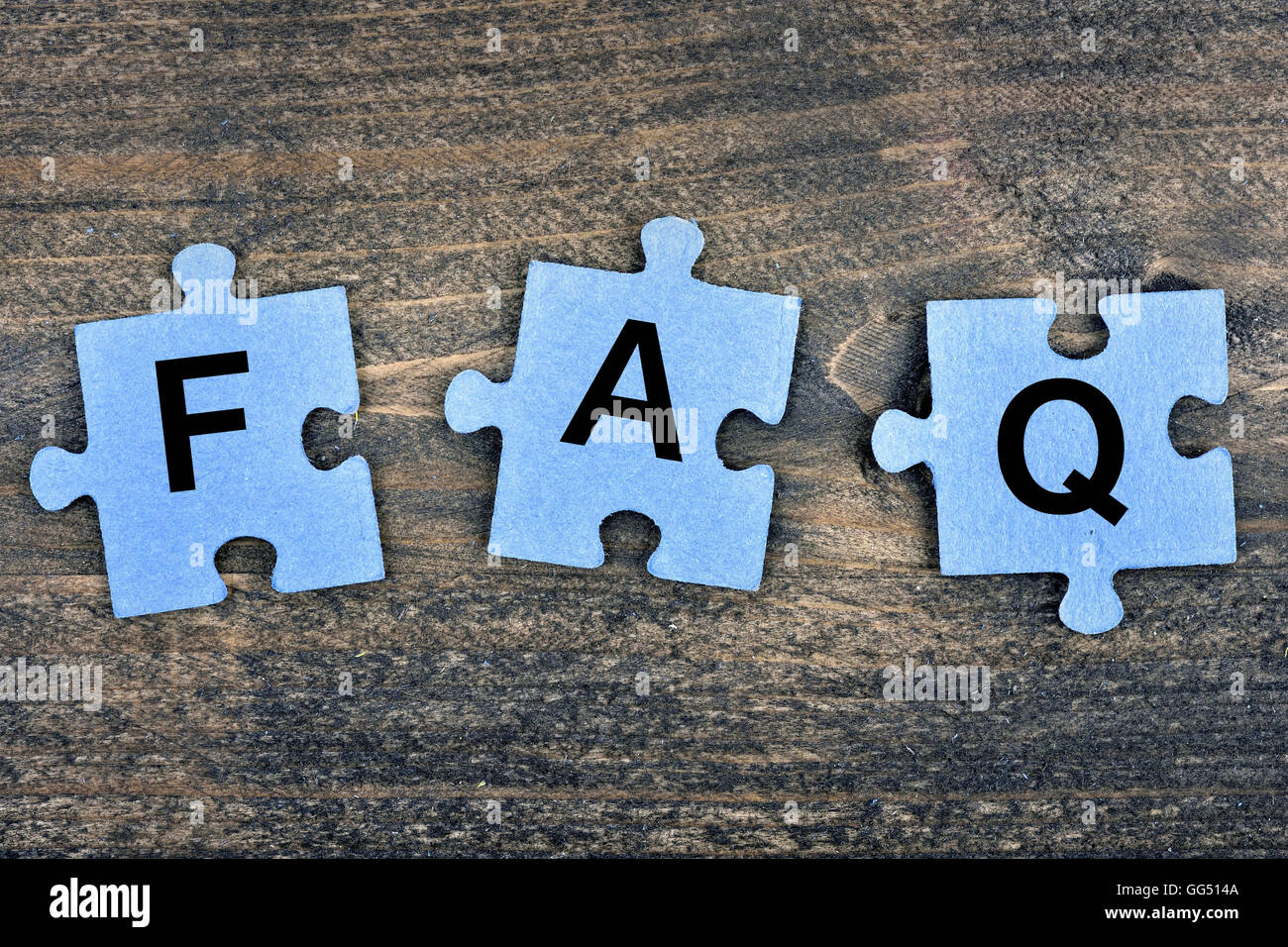 Puzzle pieces with word Stock Photo - Alamy