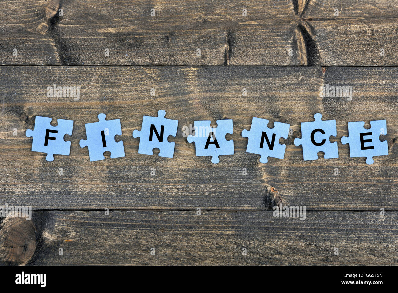 Puzzle pieces with word Stock Photo - Alamy