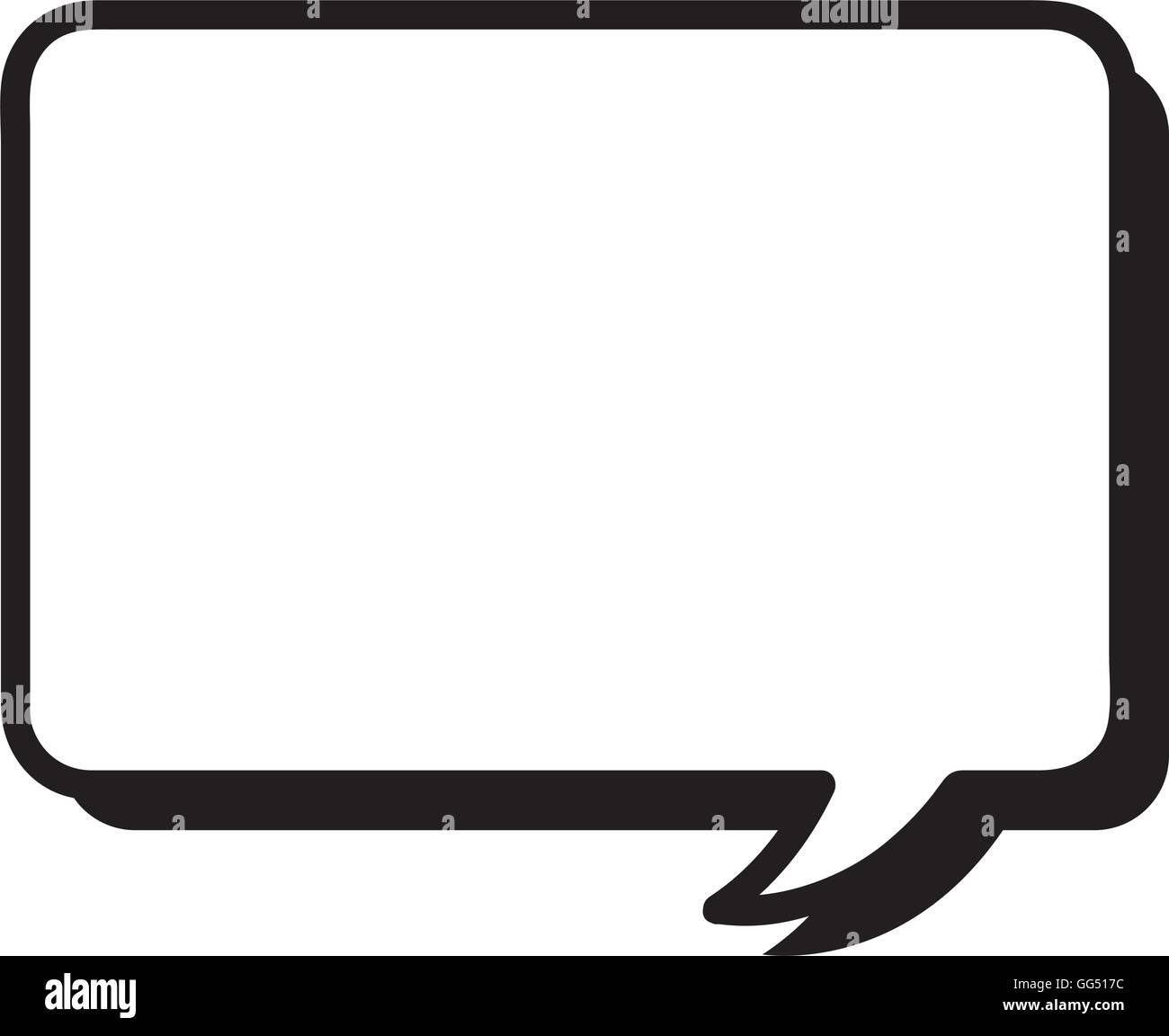 speech bubble monochrome message icon Stock Vector Image & Art - Alamy