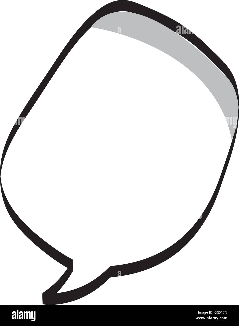 speech bubble monochrome message icon Stock Vector Image & Art - Alamy
