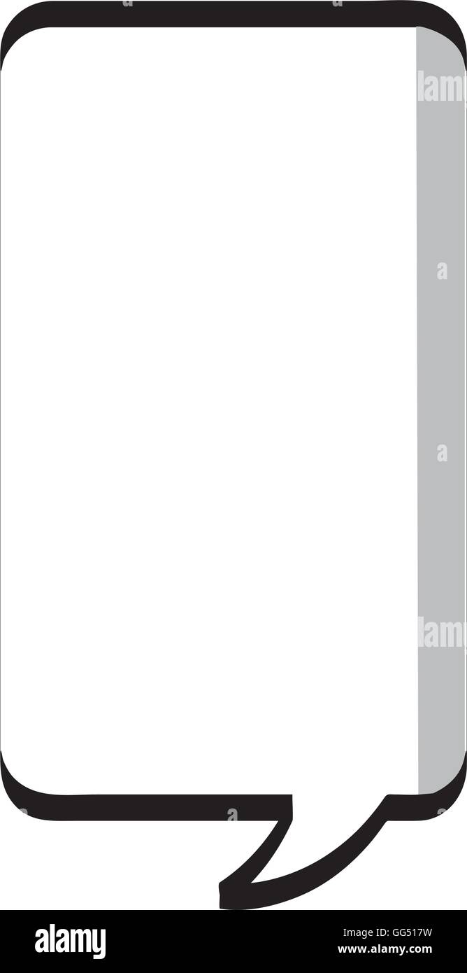 speech bubble monochrome message icon Stock Vector Image & Art - Alamy