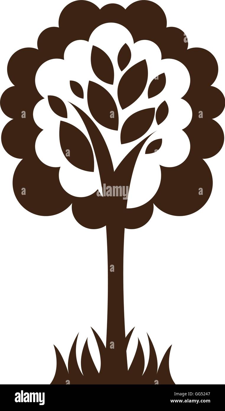 tree ecology symbol icon Stock Vector Image & Art - Alamy