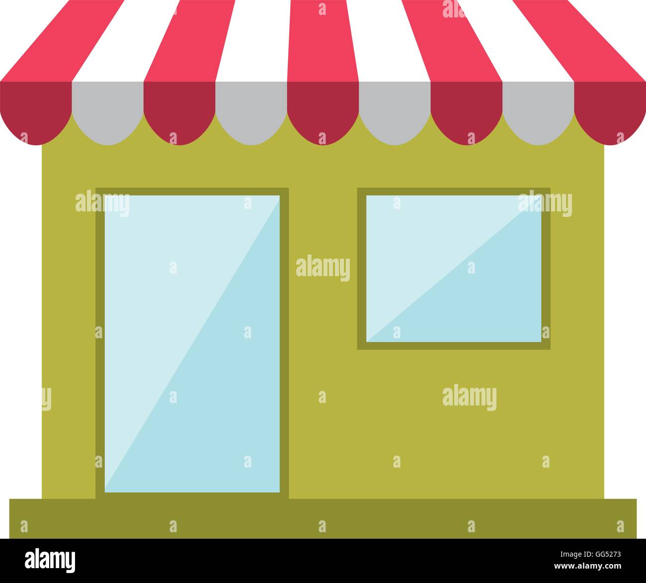 building store construction silhouette icon Stock Vector Image & Art ...