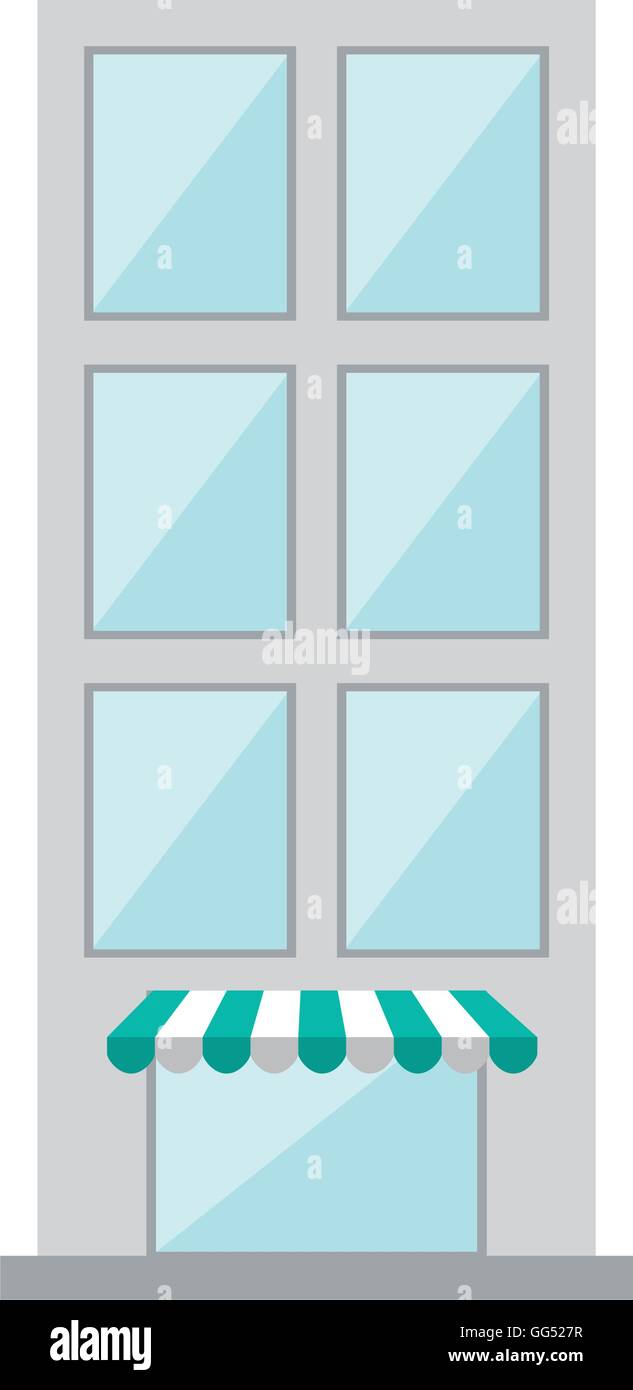 building store construction silhouette icon Stock Vector Image & Art ...