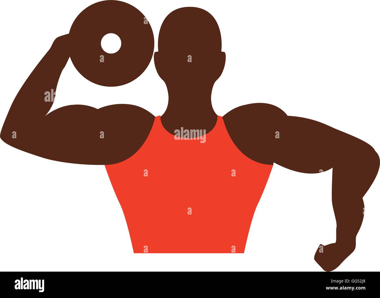 Black african fitness model Stock Vector Images - Alamy