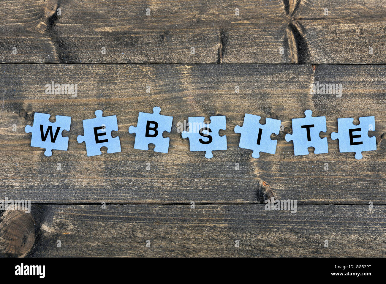 Puzzle pieces with word Website Stock Photo - Alamy