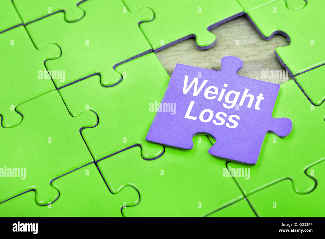 Puzzle pieces with word Weight Loss Stock Photo - Alamy