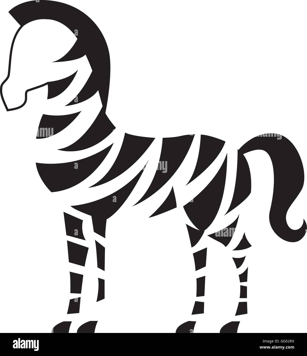 Wildlife zebra kenya Stock Vector Images - Alamy