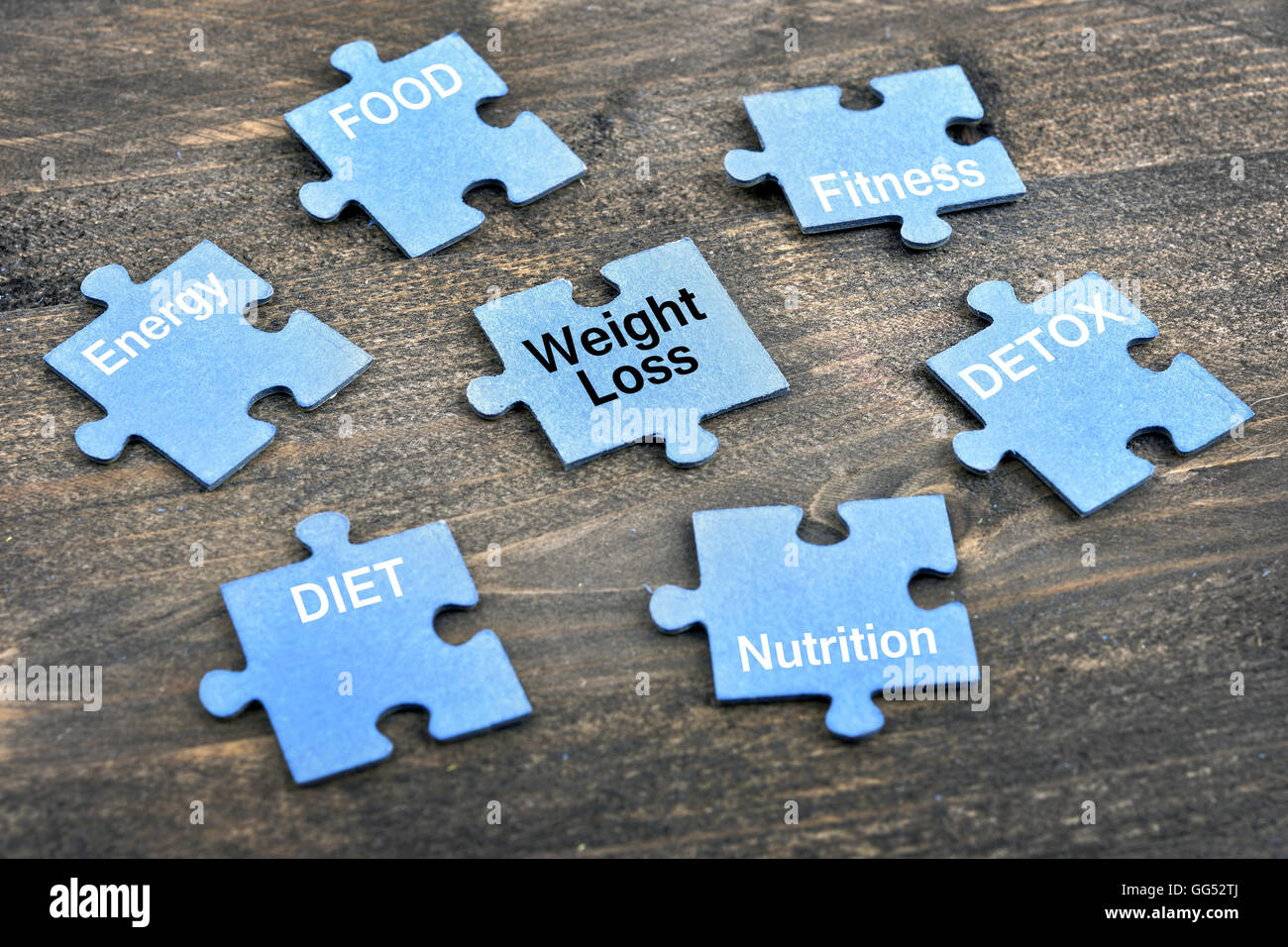 Puzzle pieces with word Weight Loss Stock Photo - Alamy