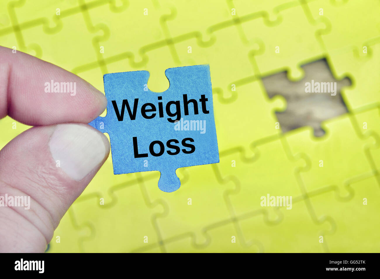 Puzzle pieces with word Weight Loss Stock Photo - Alamy