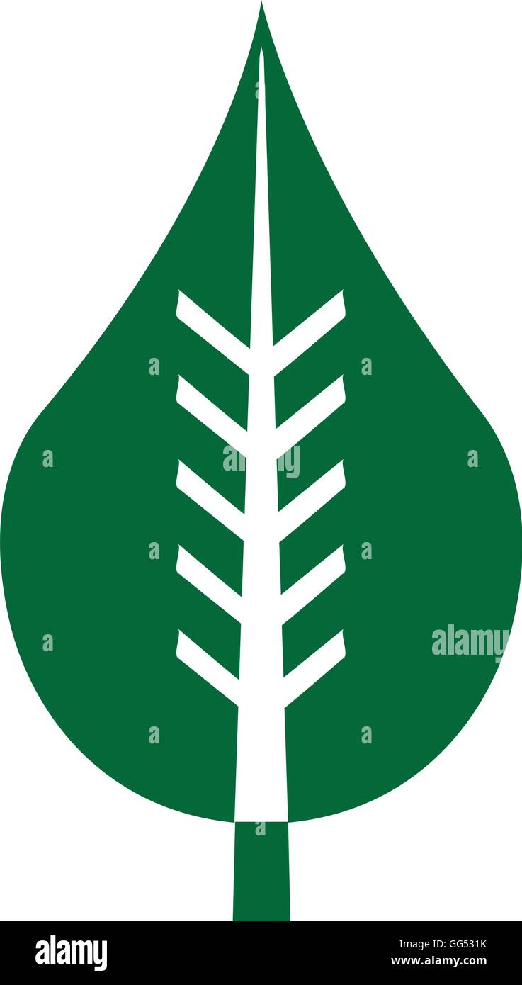 leafs ecology symbol icon Stock Vector Image & Art - Alamy