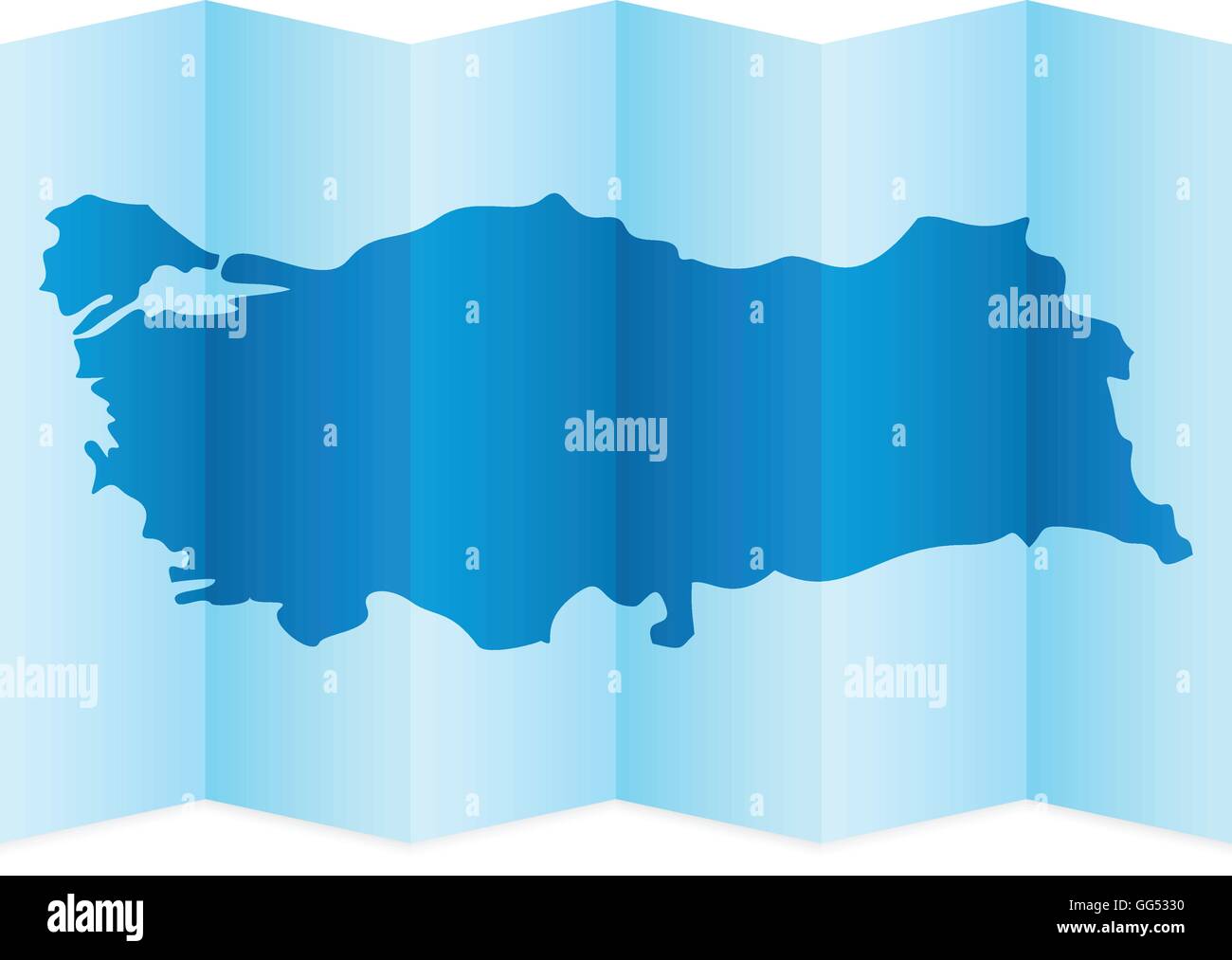 Turkey map on a white background. Vector illustration Stock Vector ...