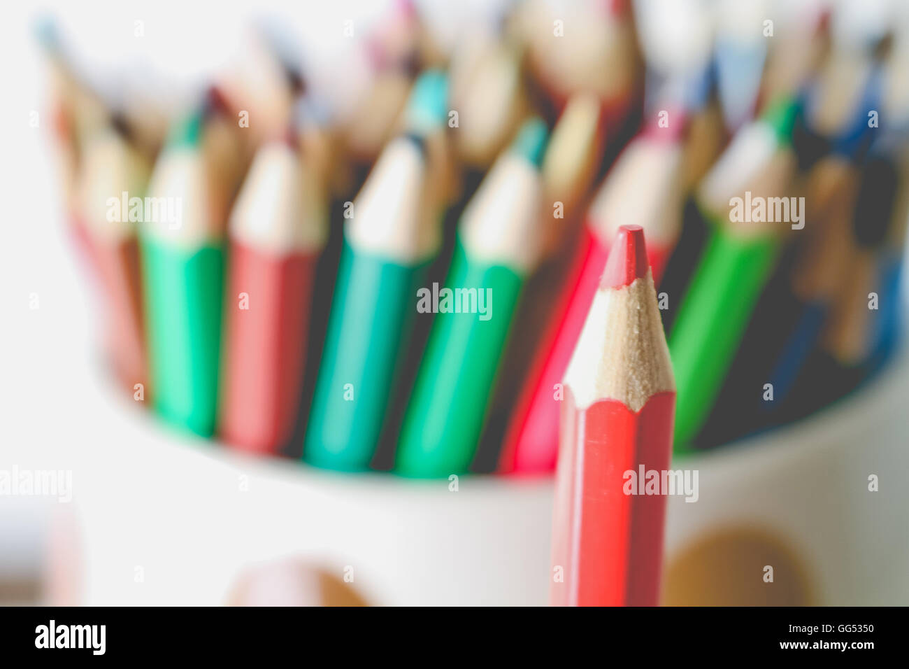 Colorful Multi-Color Of Pencil Stock Photo - Alamy