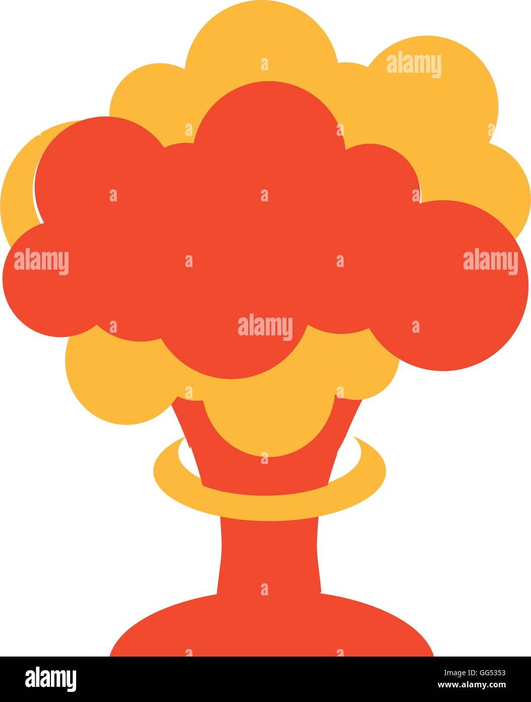 boom atomic isolated icon Stock Vector Image & Art - Alamy