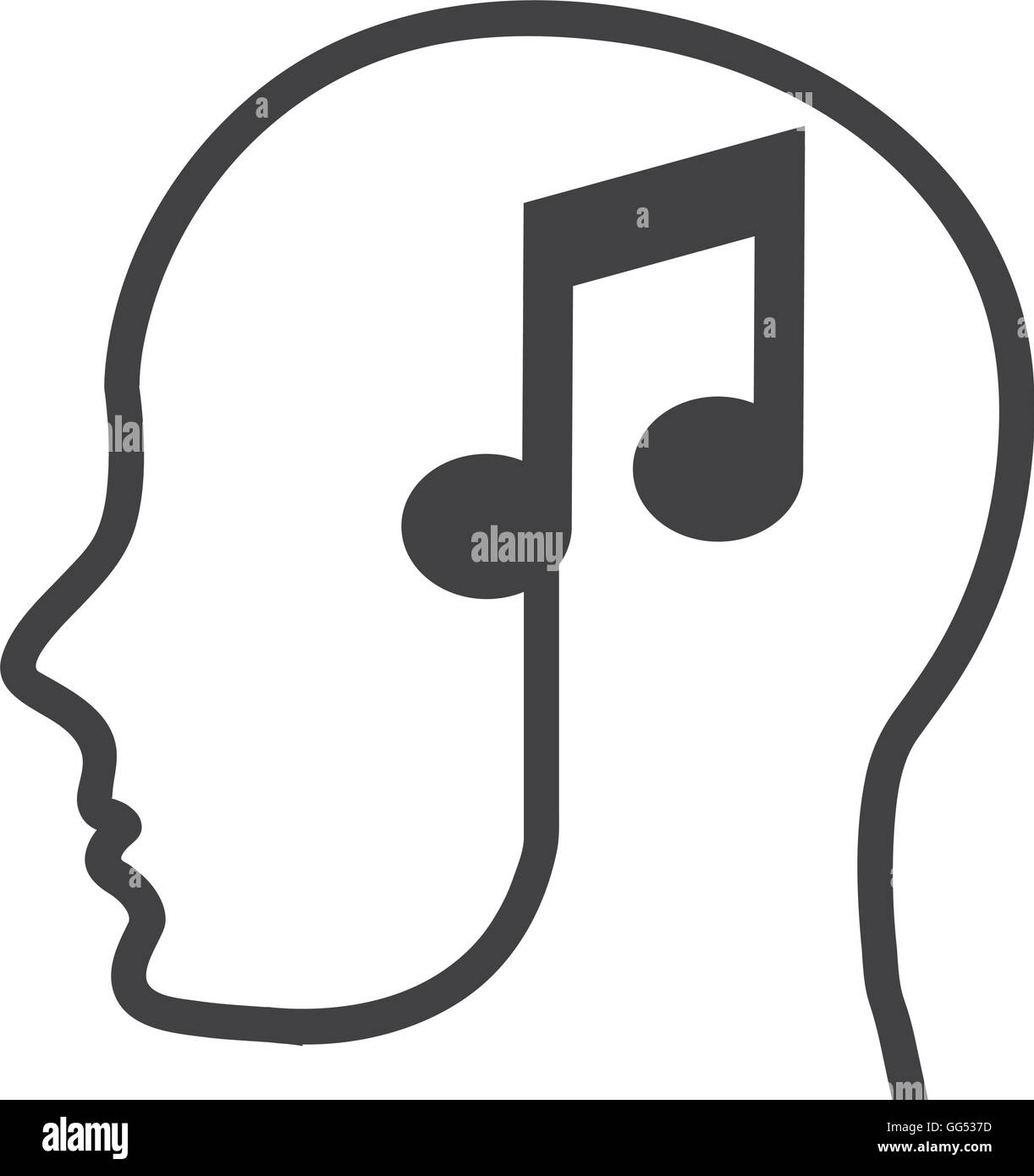 head human profile tech icon Stock Vector Image & Art - Alamy
