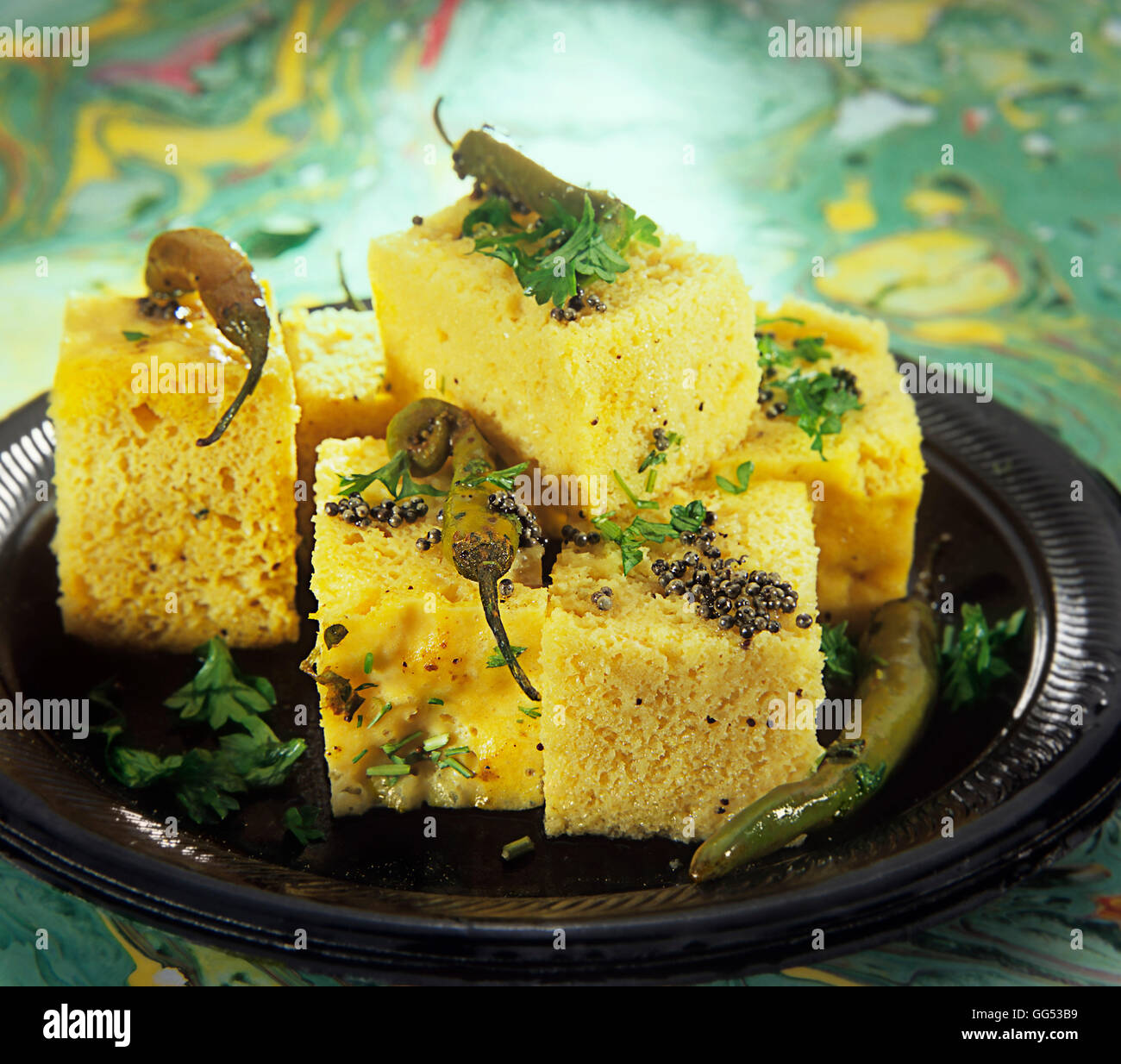 Dhokla hi-res stock photography and images - Alamy