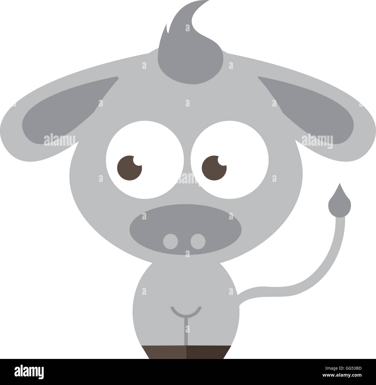 cute cartoon donkey icon Stock Vector Image & Art - Alamy