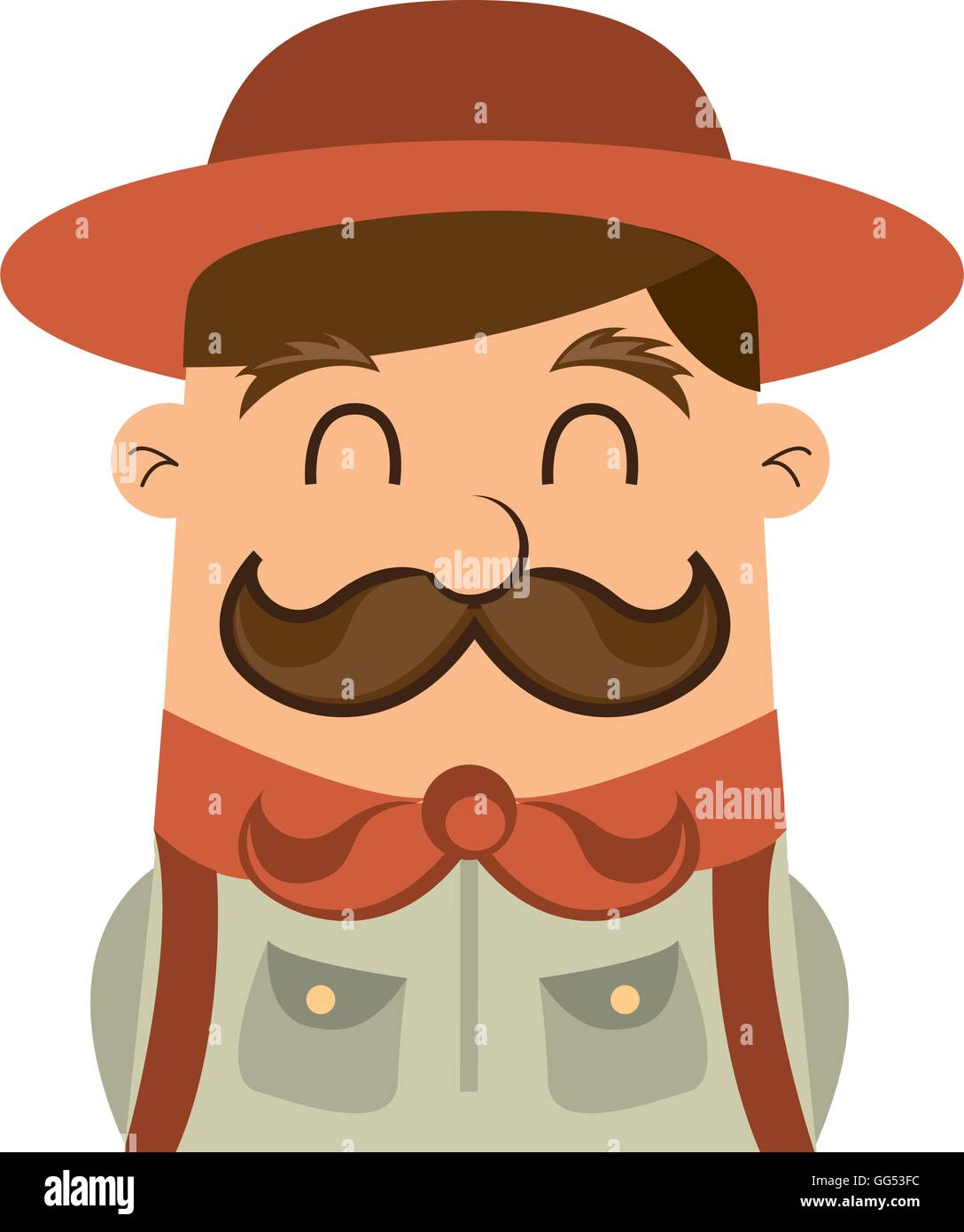 man scout mustache icon Stock Vector Image & Art - Alamy