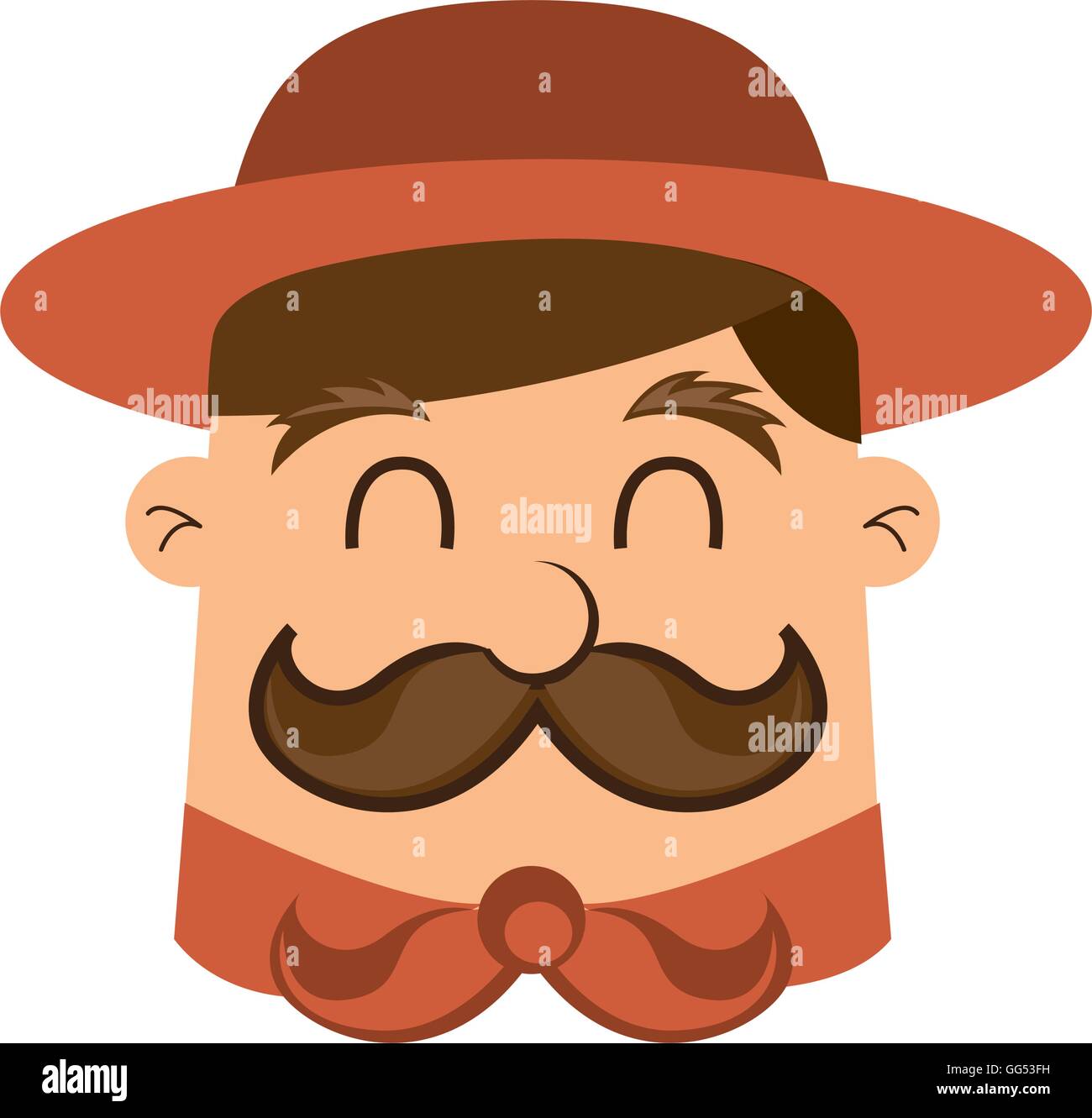 man scout mustache icon Stock Vector Image & Art - Alamy