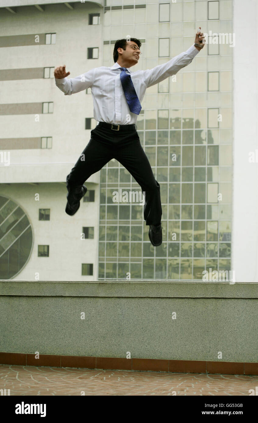 Man jumping for joy Stock Photo - Alamy