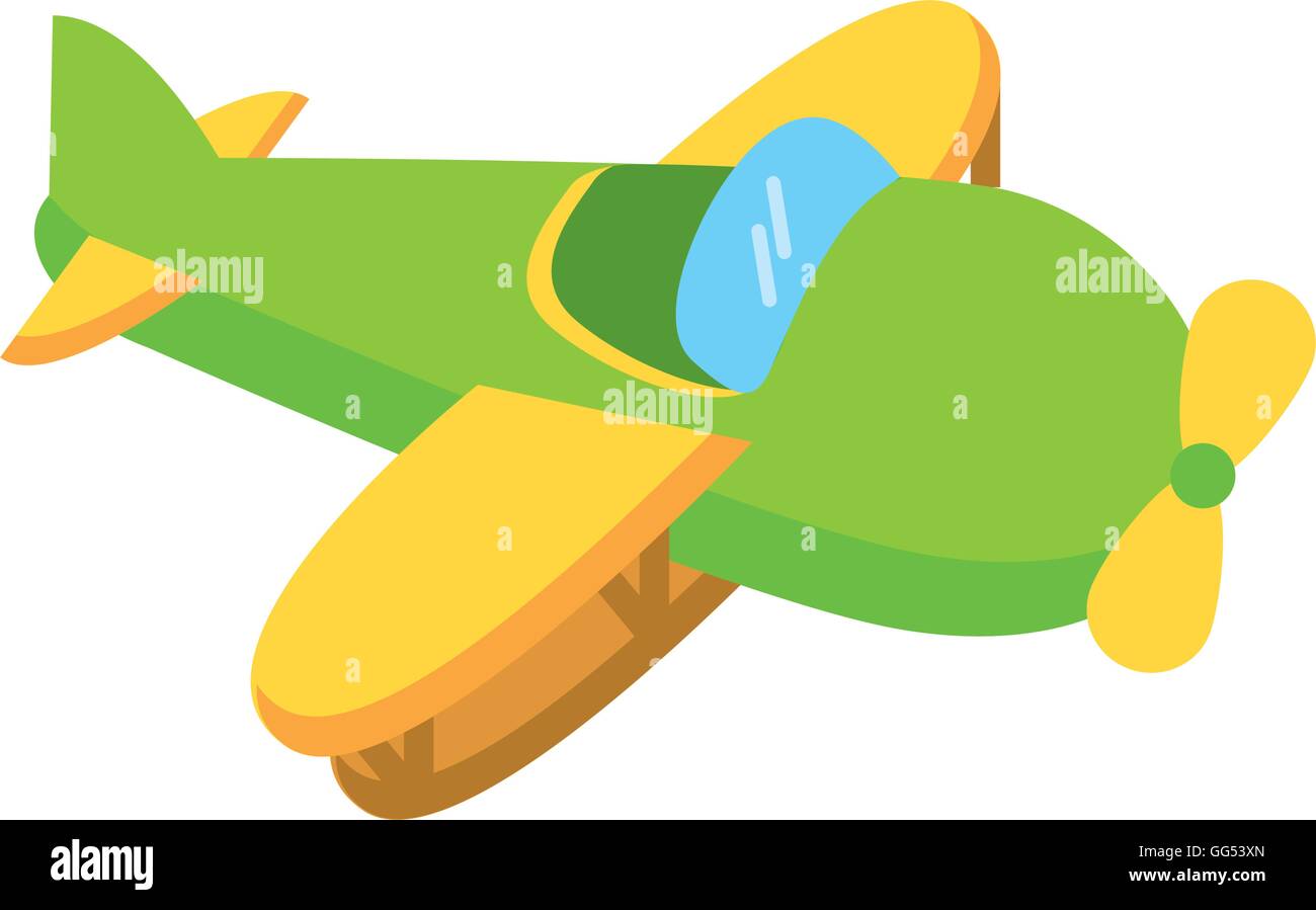 airplane cute toy isolated icon Stock Vector Image & Art - Alamy