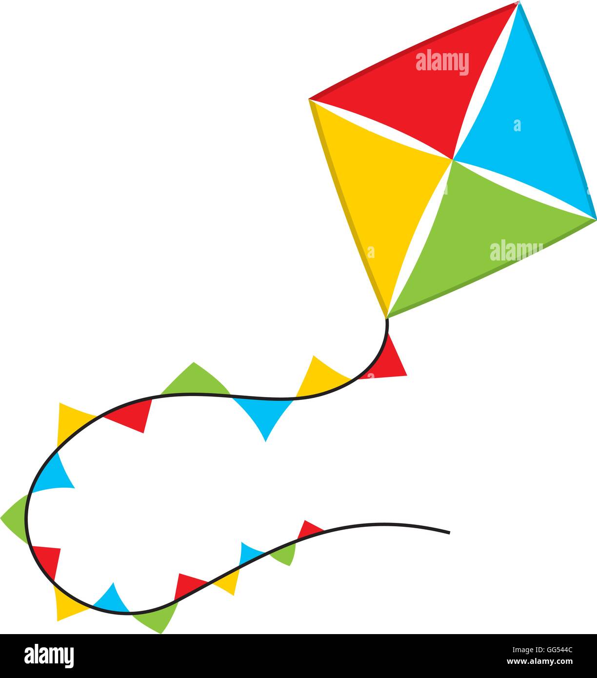 kite flying toy isolated icon Stock Vector Image & Art - Alamy