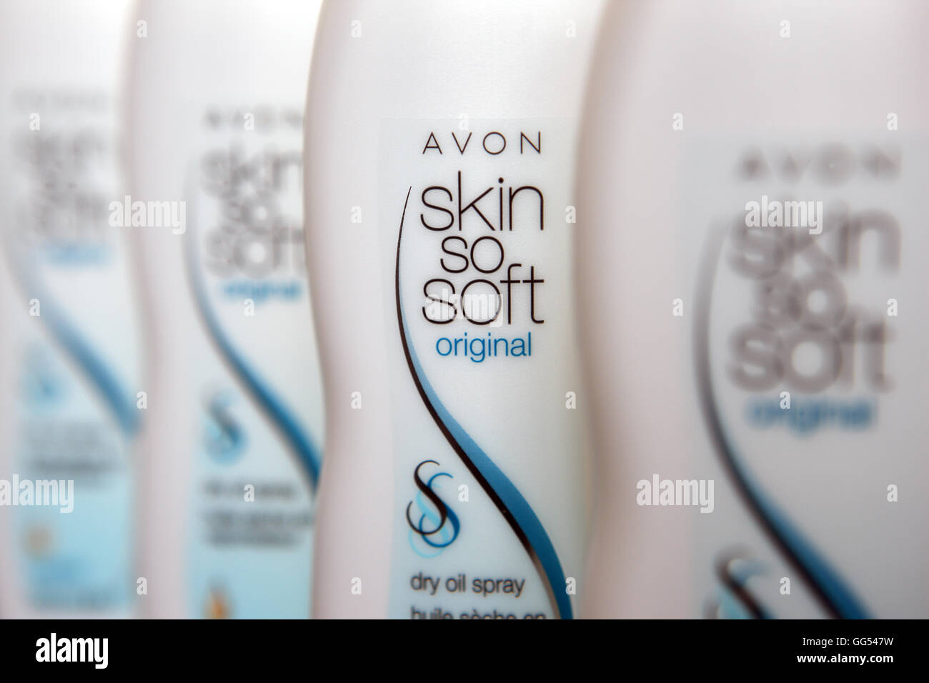 Avon Skin so Soft Stock Photo - Alamy