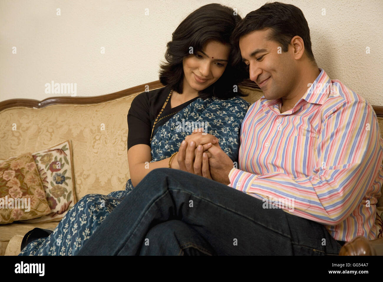 Couple sharing a romantic moment Stock Photo - Alamy