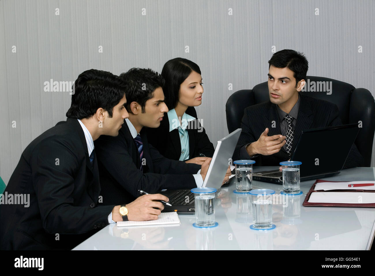 In a meeting Stock Photo - Alamy