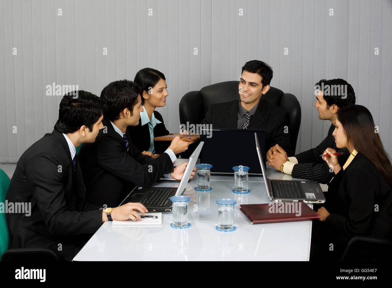 In a meeting Stock Photo - Alamy