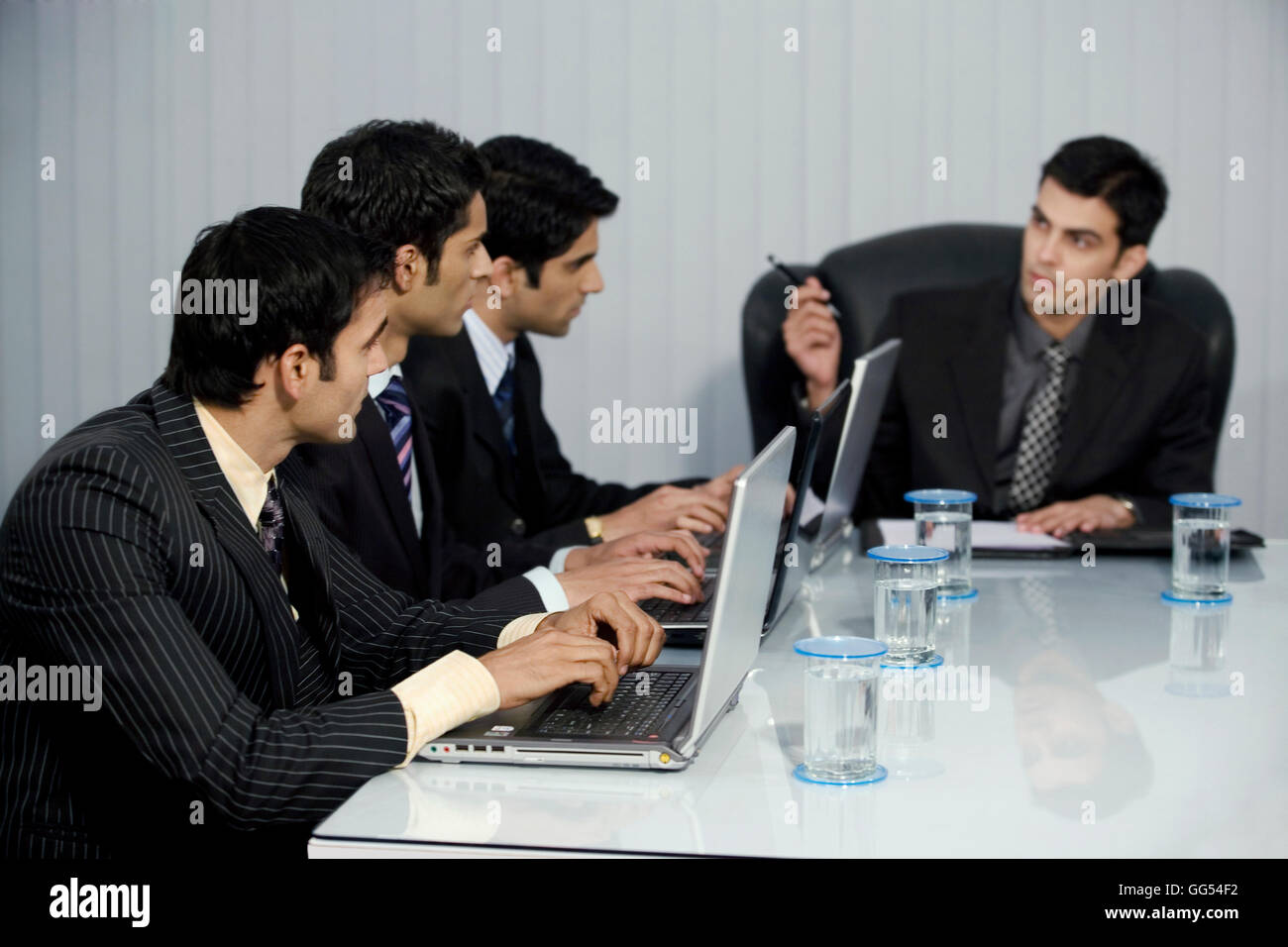 In a meeting Stock Photo - Alamy