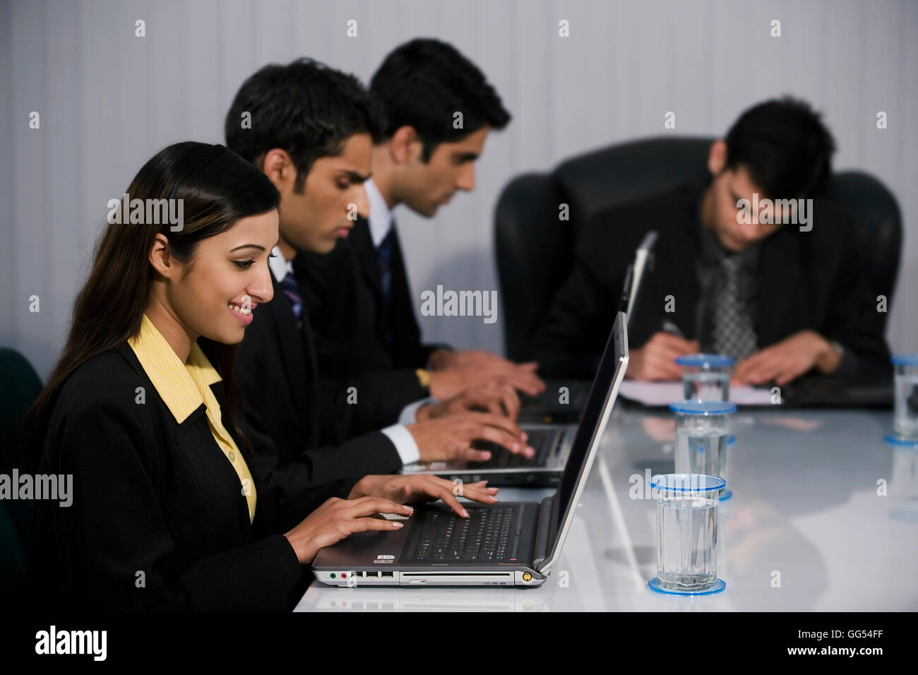 In a meeting Stock Photo - Alamy