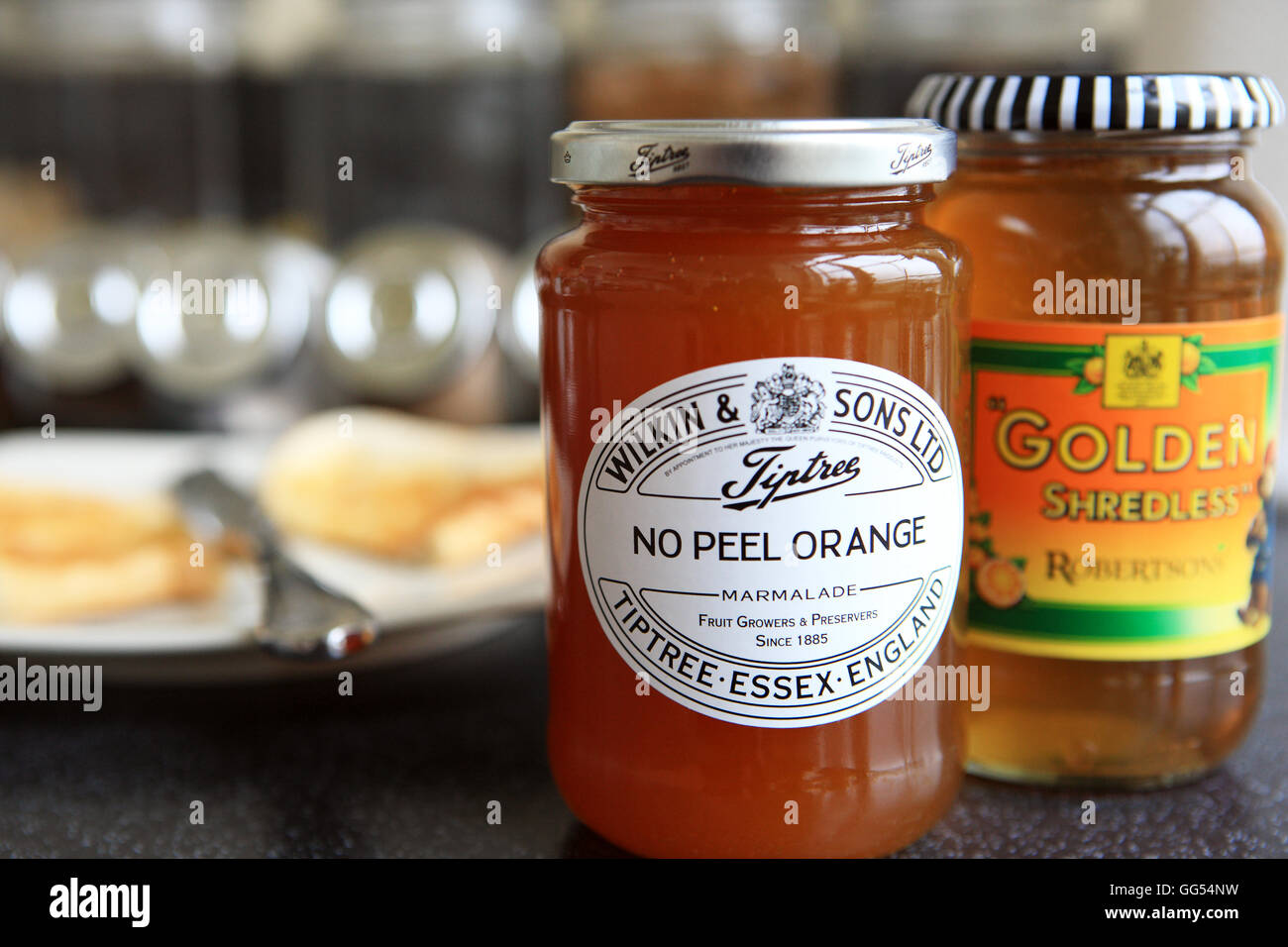 Orange marmalade jar hi-res stock photography and images - Alamy