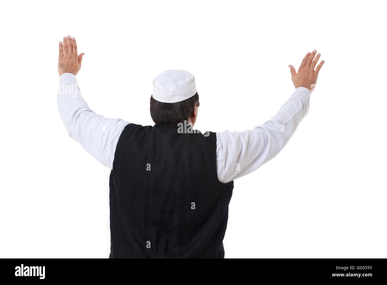 Indian politician back view hi-res stock photography and images - Alamy
