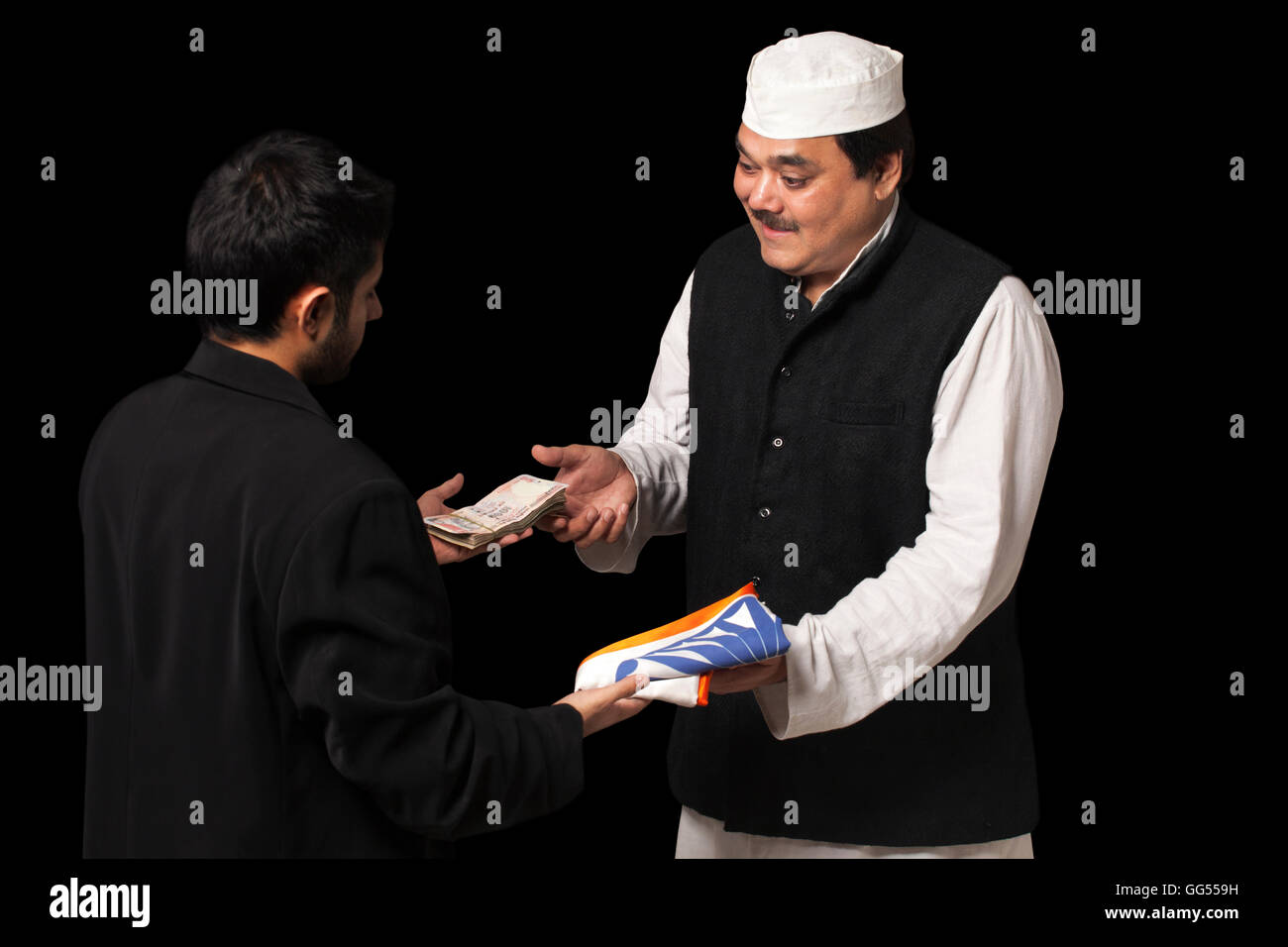 Male politician taking a bribe Stock Photo - Alamy