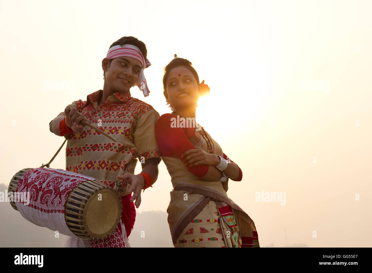 Female bihu dancers hi-res stock photography and images - Alamy