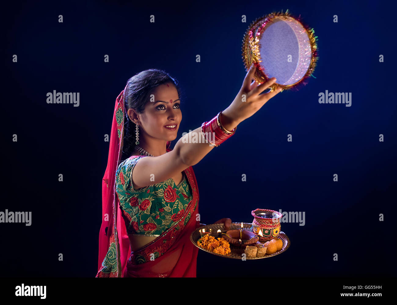 Indian festival karva chauth hi-res stock photography and images - Alamy