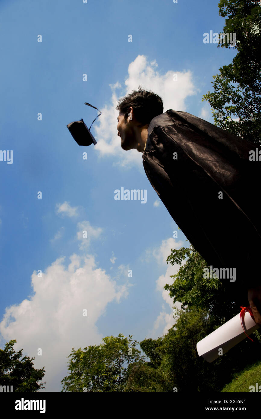 College student at graduation ceremony Stock Photo - Alamy