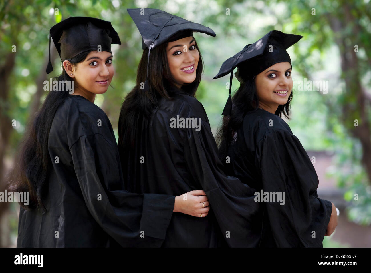 Indian college friends graduation degree hi-res stock photography and ...