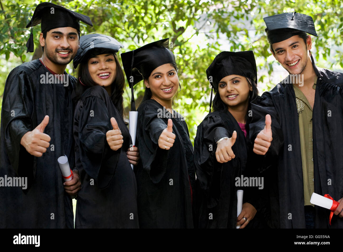 Indian college friends graduation degree hi-res stock photography and ...