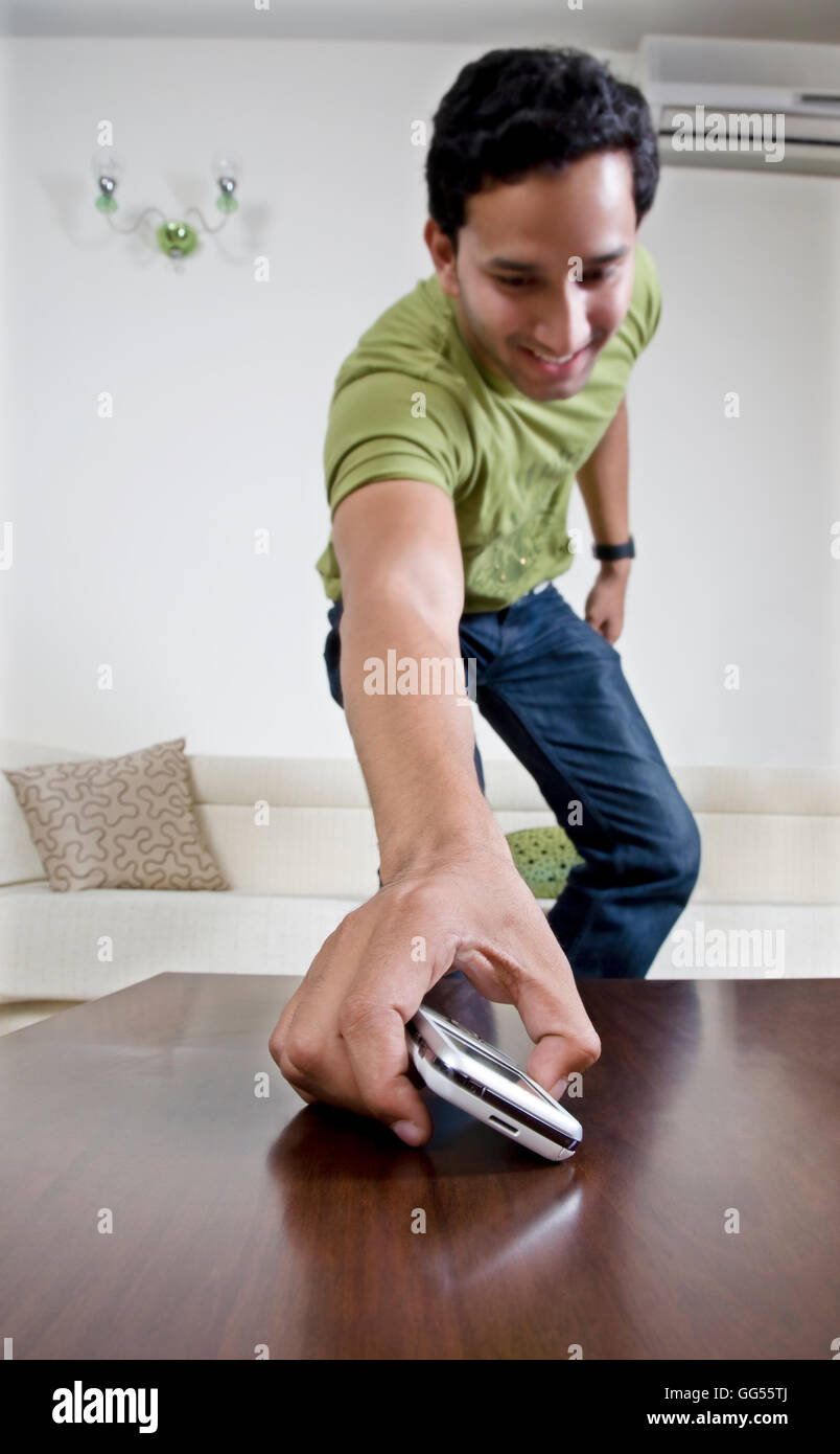 Picking up cell hi-res stock photography and images - Alamy