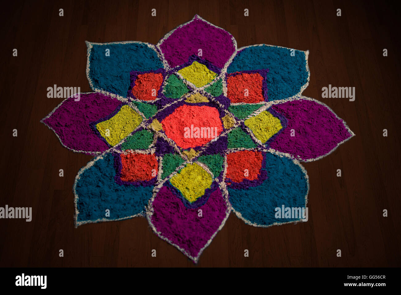 Close-up of rangoli Stock Photo - Alamy
