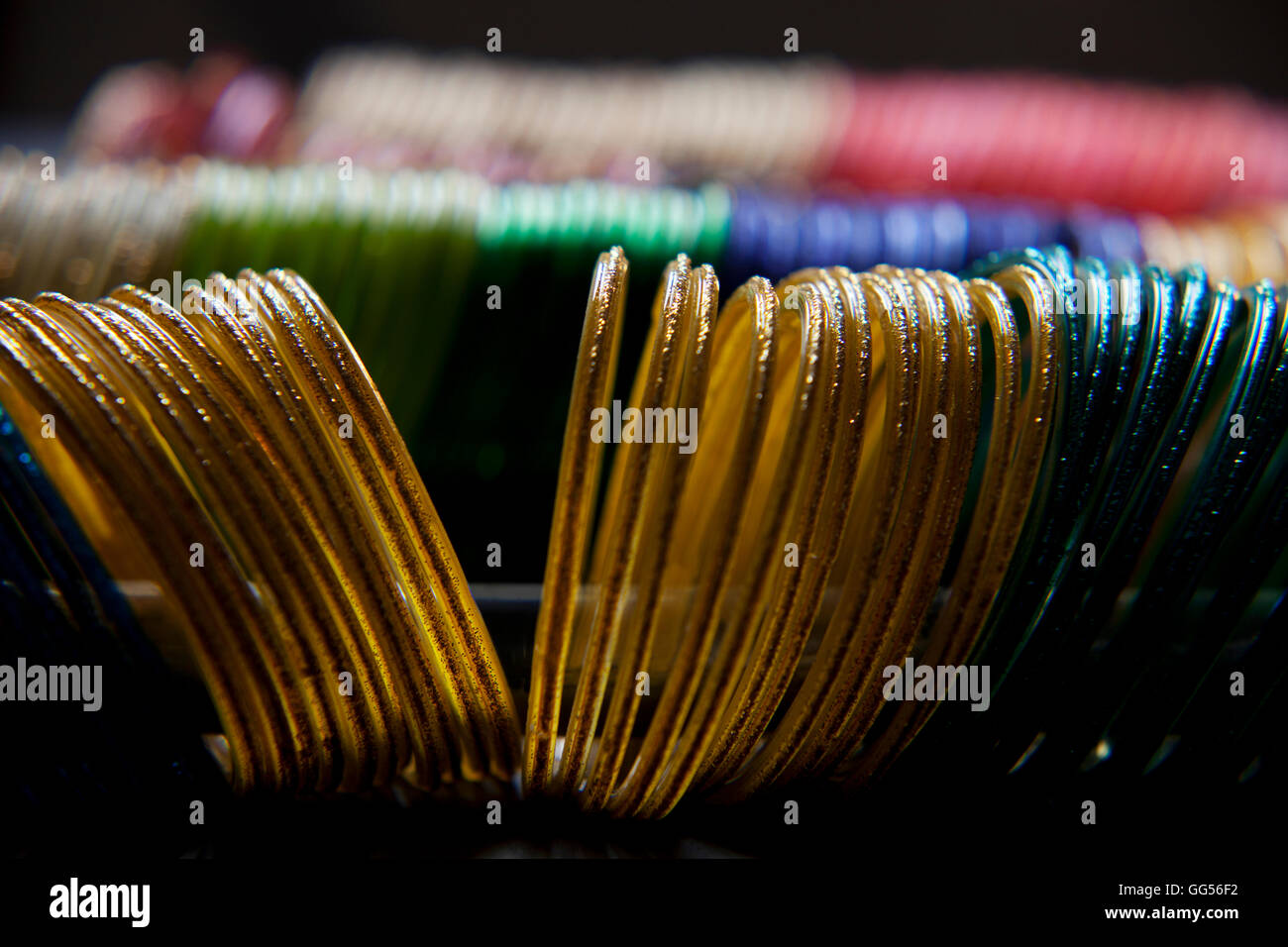 Close up of colorful bangles Stock Photo - Alamy