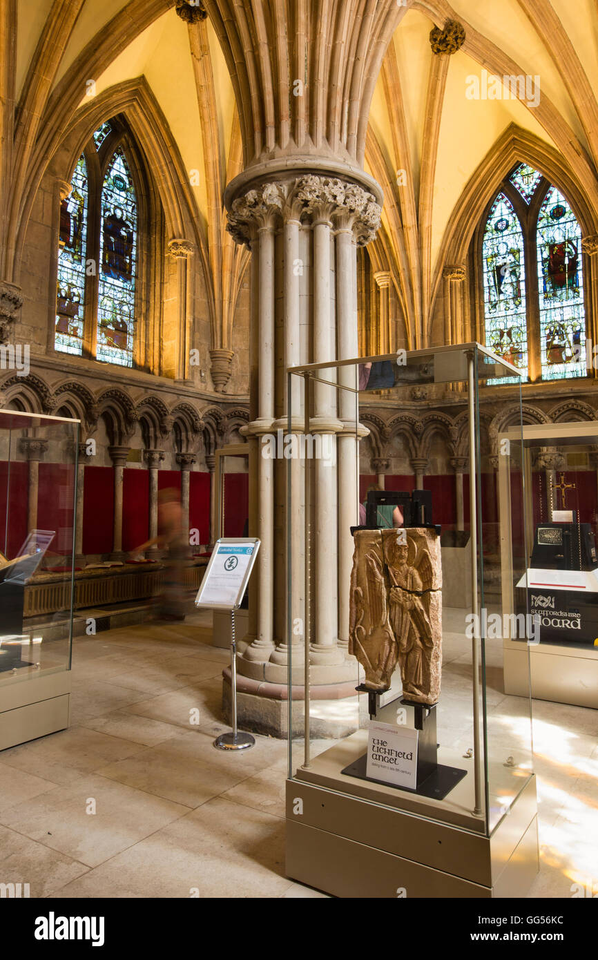 UK, England, Staffordshire, Lichfield, Cathedral, Chapter House, the ...