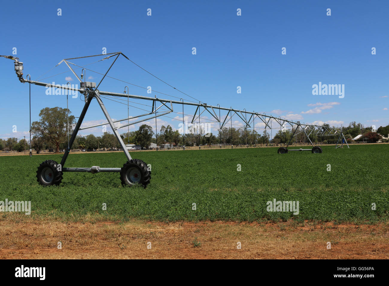 Pivot Irrigator on a Farm In Australia Stock Photo - Alamy