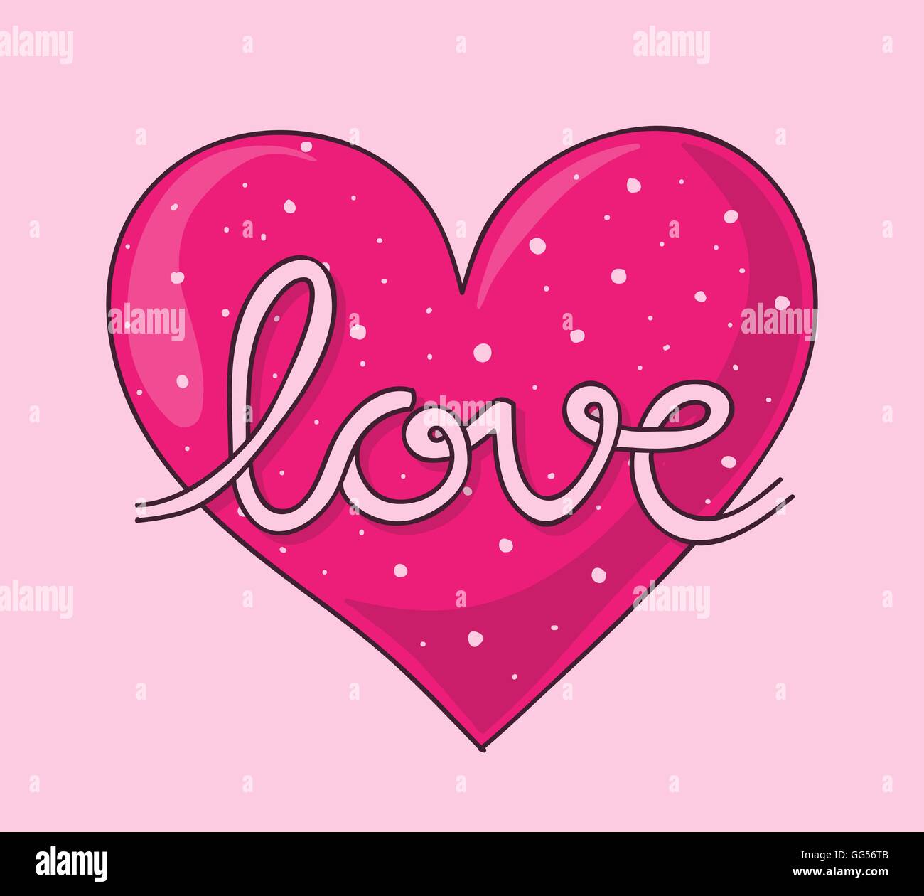 Heart lettering hi-res stock photography and images - Alamy