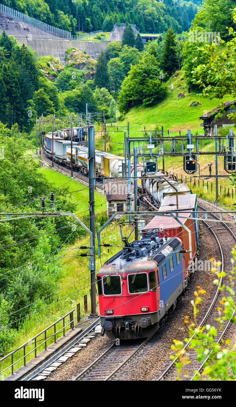 Gotthard base tunnel train hi-res stock photography and images - Alamy
