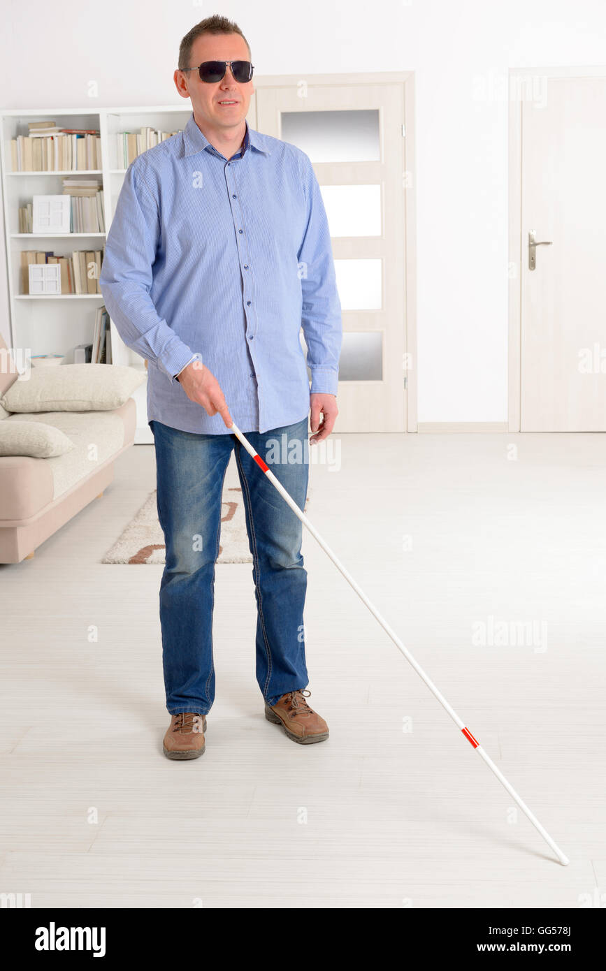 Blind stick hi-res stock photography and images - Alamy