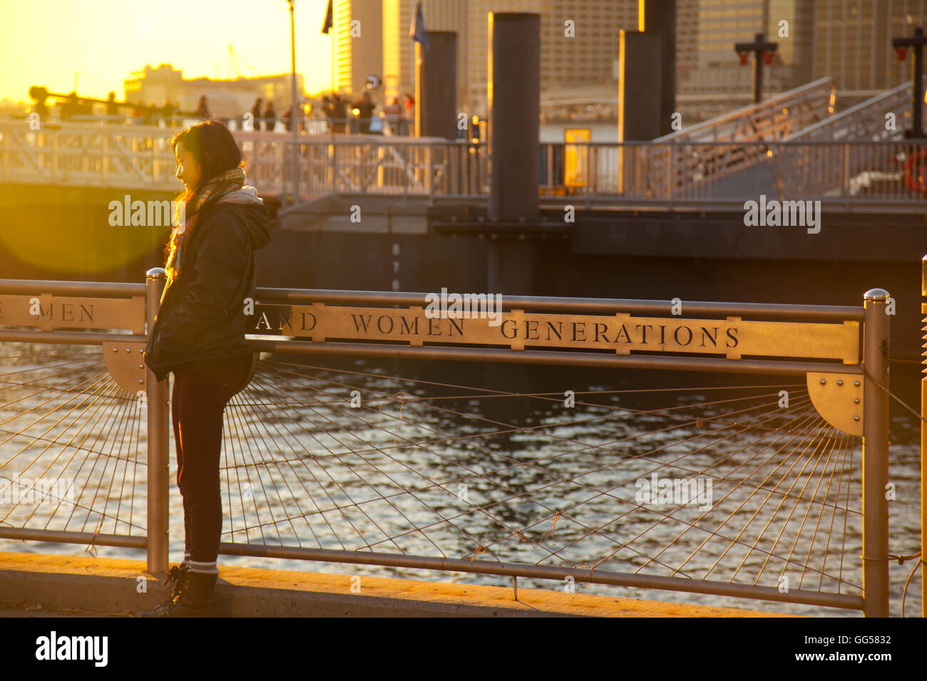 Brooklyn Bridge park pier Stock Photo - Alamy