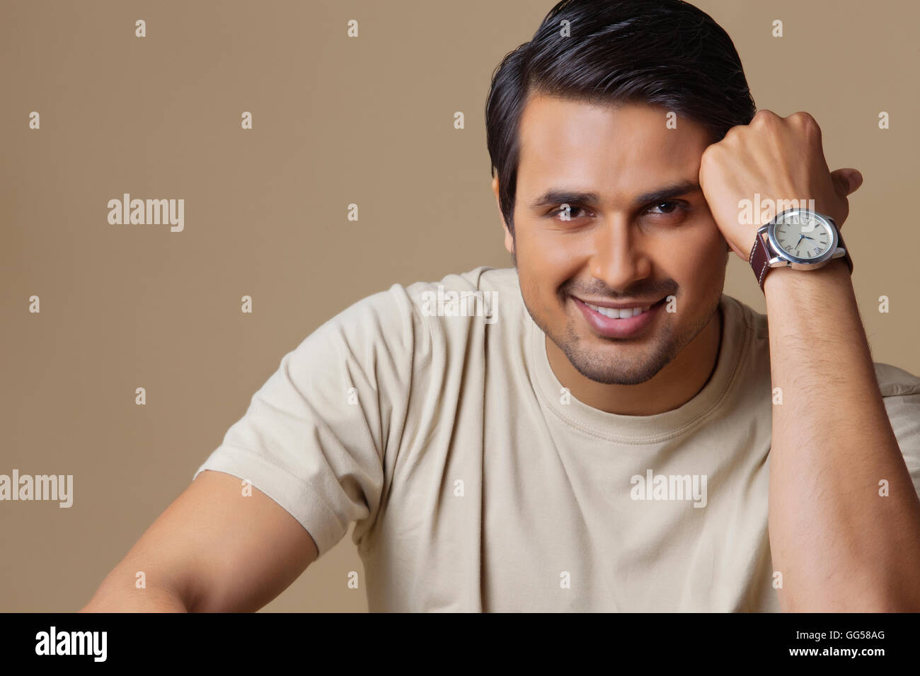 Portrait young handsome indian man hi-res stock photography and images ...
